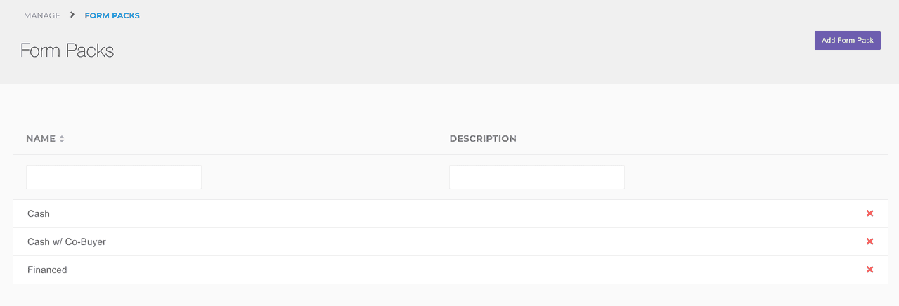Form Packs | Help Center | dealr.cloud
