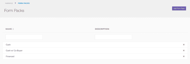 Form Packs | Help Center | dealr.cloud